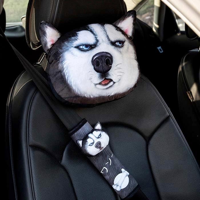 Custom Dog Headrest For Cars, Car Seat Headrest for Pets Personalized ...